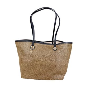 Borbonese Femme, Sacs, Beige, Taille: ONE Size Flight Borsa Shopping M