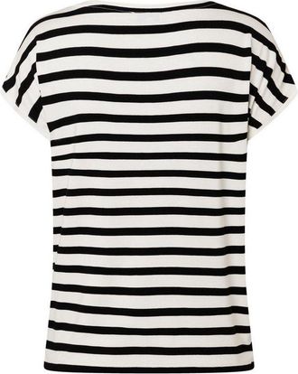 More & More Kurzarmshirt bequemes, softes Kurzarmshirt, gestreift