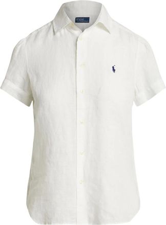 Ralph Lauren Femme, Blouses et Chemises, Blanc, Taille: 42 FR 17/1 PD Linen Shirt