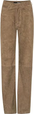 Rotate Rotate Birger Christensen, Femme, Pantalons, Brun, Taille: 36 FR Straight Pantalons