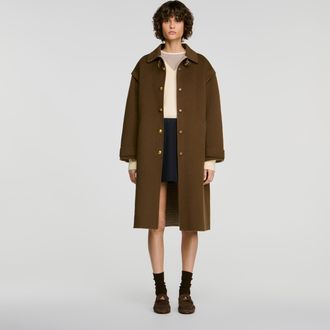 Sandro Manteau en laine double face