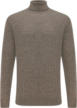 Gentiluomo Rollkragenpullover - - Knitwear - Herren - Braun - XL