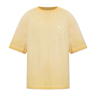 Off-white T-Shirt mit gesticktem Logo - - Tops - Herren - Orange - XL