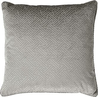 Riva Paoletti Kissenhülle Florence, Silber, 55 x 55 cm (Pack of 1)