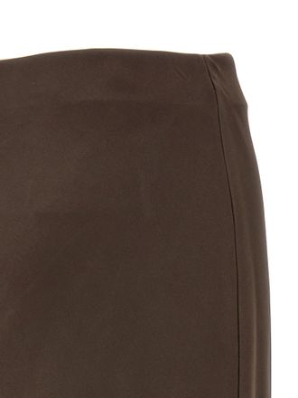 Brunello Cucinelli Acetate Viscose Blend Skirt - Brown