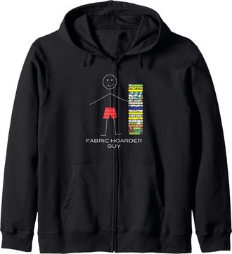 Whyitsme Design Lustiges Herren-N&auml;hen, Jungen lieben Stoff. Kapuzenjacke