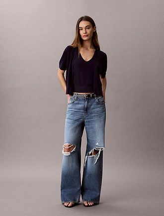 Calvin Klein Ensemble &agrave; manches courtes en maille de coton