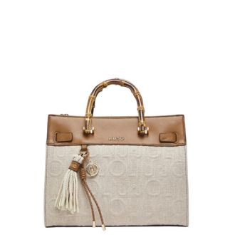 Liu Jo Femme, Sacs, Beige, Taille: ONE Size Sac Medium avec Breloques