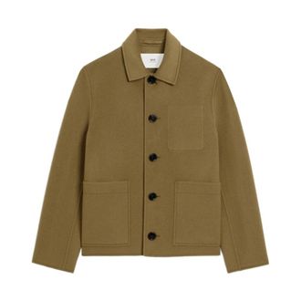 Ami Woll Boxy Knopfjacke - - Jackets - Herren - Braun - XS