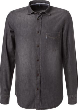 Olymp Herren Jeanshemd grau