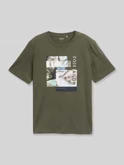 Tom Tailor Regular Fit T-Shirt aus reiner Baumwolle