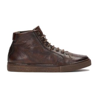 Kazar Braune Schn&uuml;rsneaker f&uuml;r den Kn&ouml;chel - - Shoes - Herren - Braun - 43 EU