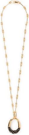 Aur&eacute;lie Bidermann Collier pendant Diana en laiton et plaqu&eacute; or