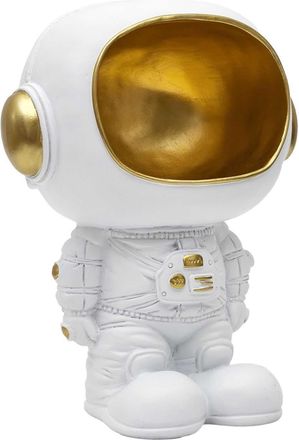 The Home Deco Factory HD0159, White Empty Pocket Astronaut Statue, Practical Decorative Object in Resin, Unique and Elegant Design, Ideal for Storage, Size: 20 cm, Color: W