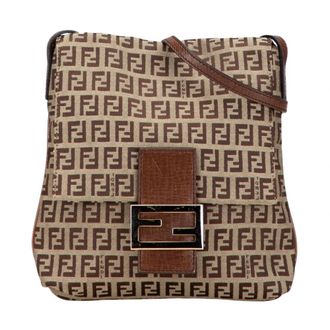 Fendi Pre-owned Bedruckte Textil Umh&auml;ngetasche - - Pre-owned - Damen - Braun - ONE SIZE