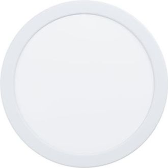 Eglo LED Deckenleuchte Fueva 5, &Oslash; 21 cm, 1 flammige Aufbauleuchte aus Stahl und einer Kunststoff Leuchtfl&auml;che, Deckenlampe in Wei&szlig;, LED Aufbaulampe warmwei