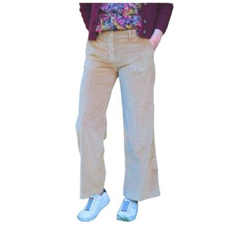 Mason's Femme, Pantalons, Beige, Taille: 40 FR Pantalon Large en Velours Côtelé