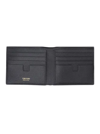 Tom Ford Mens Wallets Black Calf Leather