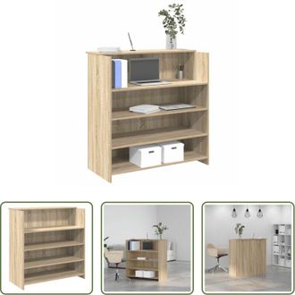 vidaXL Comptoir de caisse - Bureau de r&eacute;ception Ch&ecirc;ne Sonoma 100x50x103,5 cm Bois ding&eacute;nierie