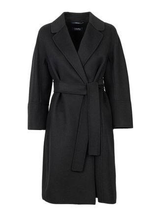 Max Mara Kurzer Mantel - Schwarz