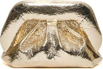 Themoirè Clutches - Gold Mirror Vegan Leather Clutch With Unique Crink - Gr. unisize - in Gold - für Damen