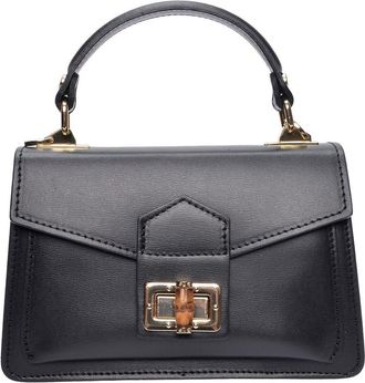 Roberta M Schwarz Rindsledertasche
