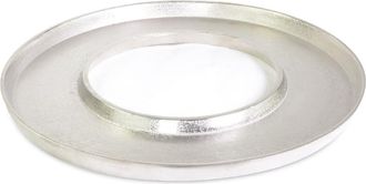 Riffelmacher & Weinberger Tablett Ringförmig aus Aluminium Ø 40 cm 24131 | Silber - Adventskranz Dekoration