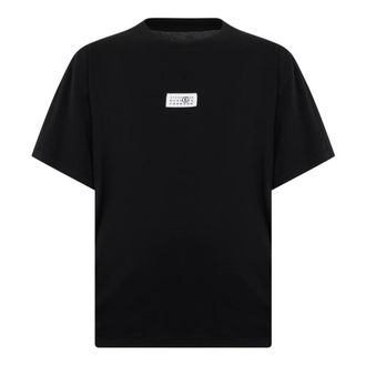 Maison Margiela Logo-Appliqu&eacute; T-shirt - - Tops - Herren - Schwarzk - L