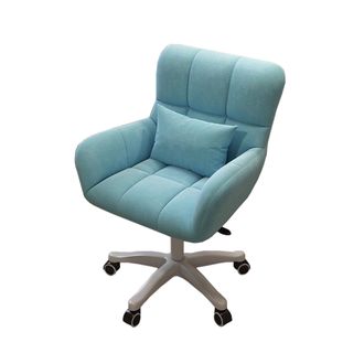 Generic 360&deg; Drehbarer Home-Office-Stuhl Mit Lordosenst&uuml;tze Und Verstellbarer H&ouml;he for Schminktisch Oder Schreibtisch(Lake Blue)