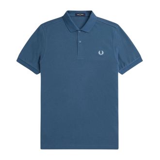 Fred Perry Slim Fit Polo mit zwei Kn&ouml;pfen - - Tops - Herren - Blau - XL