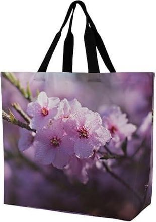 Generic Fleurs De Cerisier Sac A Main Femme Imperm&eacute;able Sacs De Courses D&eacute;contract&eacute; Sac &Agrave; Bandouli&egrave;re Pour Gym Shopping Voyage
