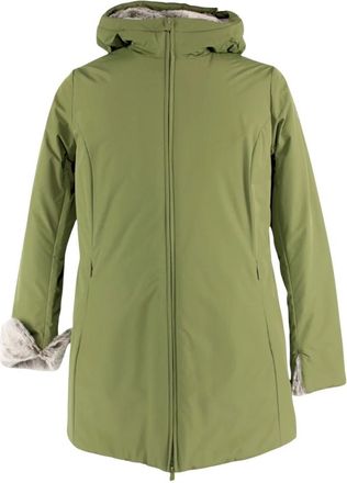 Suns Femme, Manteaux, Vert, Taille: 40 FR Marmolada Fur Parka