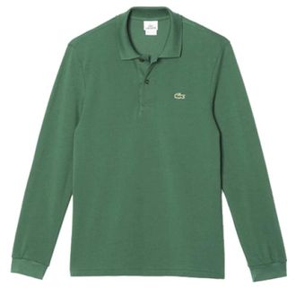 Lacoste Homme, Tops, Vert, Taille: 2XL Polo Vert &agrave; Col C&ocirc;tel&eacute;