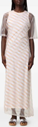 Sportmax robe Pausa à rayures - Rose