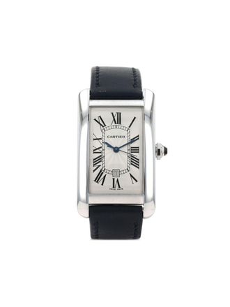 Cartier montre Tank Américaine 45 mm pre-owned (2000) - Argent
