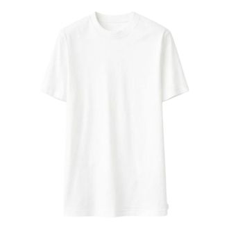 Paolo Pecora Homme, Tops, Blanc, Taille: 2XL T-shirt &agrave; manches courtes et col rond