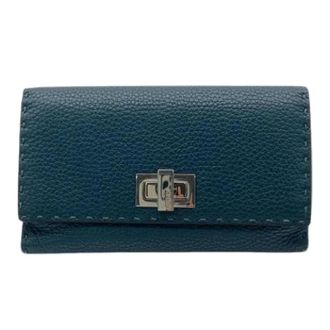 Fendi Pre-owned Selleria 8M0308 Portefeuille Long - Femme - Pre-owned - Bleu - Taille: ONE Size
