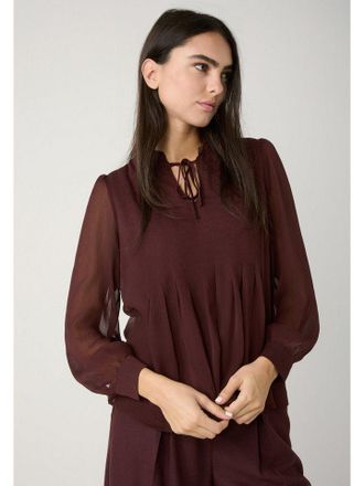 More & More Langarmbluse leichte, feminine Chiffonbluse