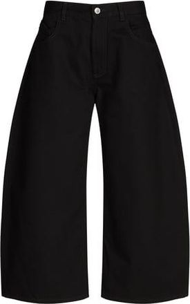 The Attico Pantalon 3/4 large en coton