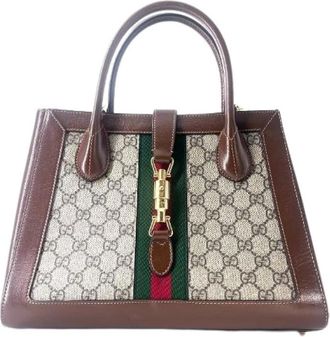 Gucci Sac &agrave; main Vintage en Toile Pre-owned - Femme - Pre-owned - Brun - Taille: ONE Size