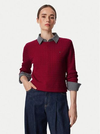 Tommy Hilfiger Pullover WW0WW44993 Rot Regular Fit