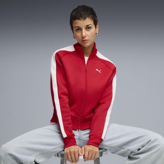 Puma Veste de surv&ecirc;tement courte T7 ALWAYS ON Femme, V&ecirc;tements, Rouge, 3XL