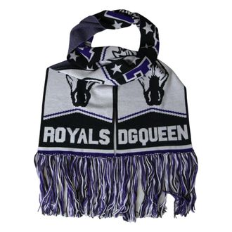 Dolce & Gabbana Multicolor Wolle Queen Wrap Fransen Schal - - Accessories - Damen - Mehrfarbig - ONE SIZE