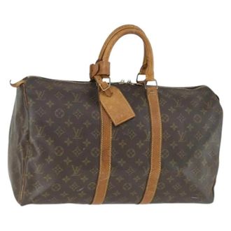 Louis Vuitton Pre-owned Canvas Weekend Bag - - Pre-owned - Damen - Braun - ONE SIZE