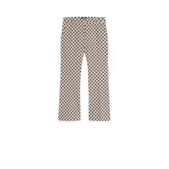Max Mara Pantalone in stuoia di cotone stretch stampato - - Trousers - Damen - Mehrfarbig - S