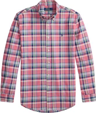 Polo Ralph Lauren chemise à boutonnière sur le devant - Rose