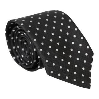 Dolce & Gabbana Seidenkrawatte mit waschbarer Maske - - Accessories - Herren - Grau - ONE SIZE