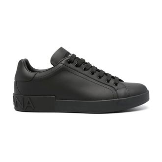 Dolce & Gabbana Homme, Chaussures, Noir, Taille: 40 EU Baskets Portofino