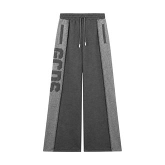 GCDS Jogginghose mit Band-Logo-Patch - - Trousers - Herren - Grau - S