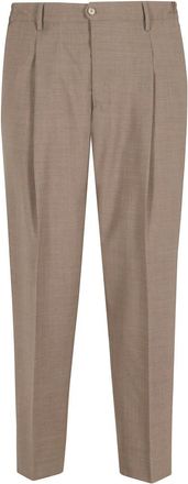BRIGLIA 1949 Homme, Pantalons, Brun, Taille: S L30 Pant 1 Pinces Elastico Vita
